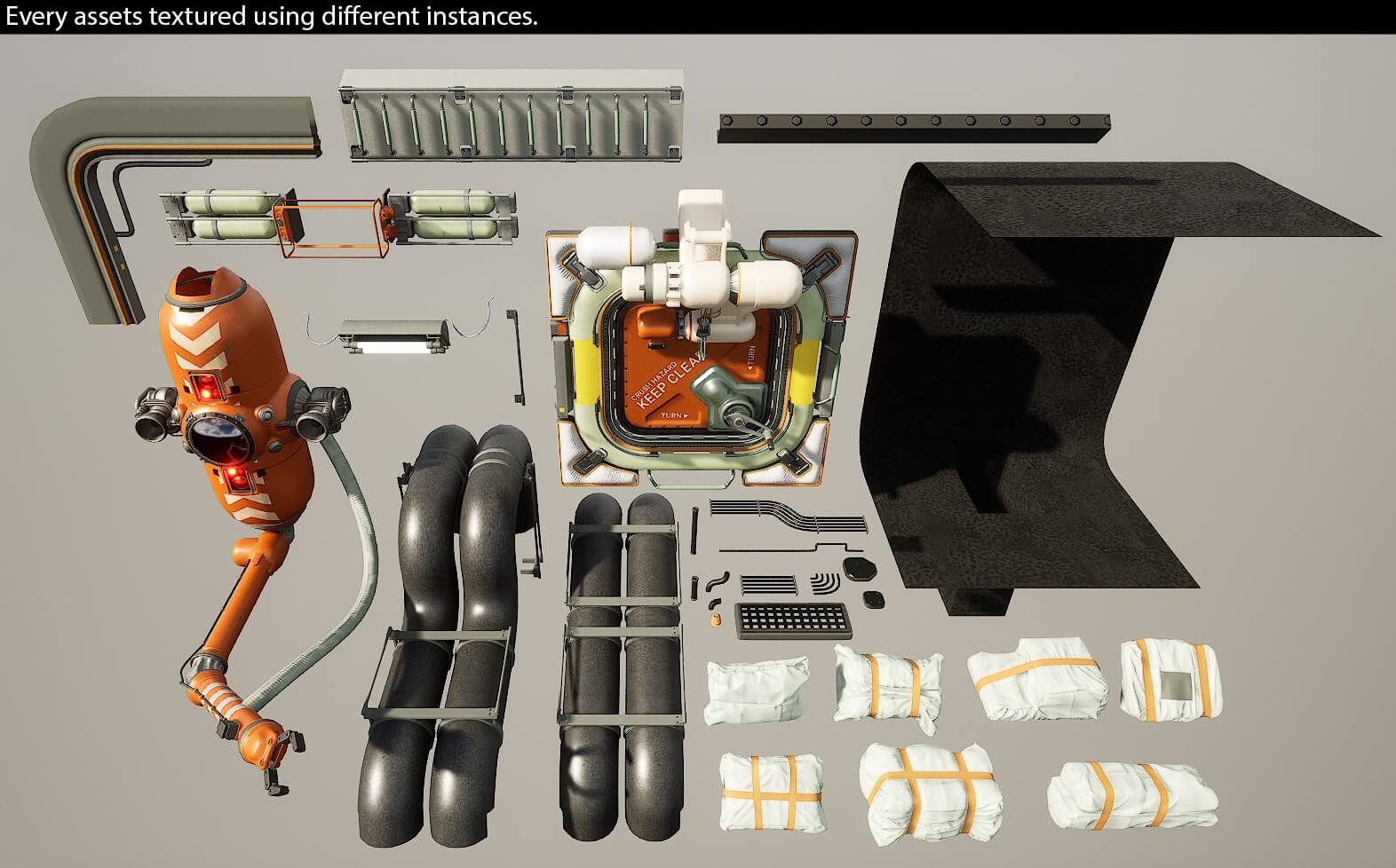 案例:使用Maya和UE5设置太空站模块化环境-Renderbus瑞云渲染