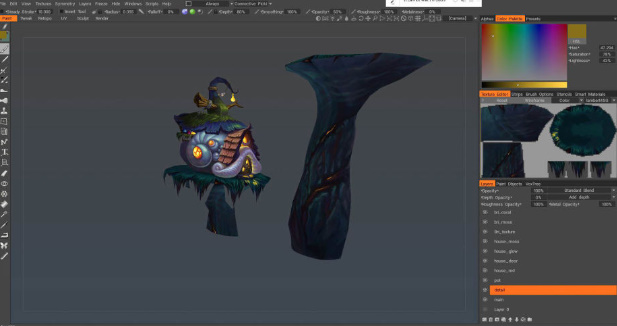 3D Coat创造「魔兽世界风格环境」案例-Renderbus瑞云渲染